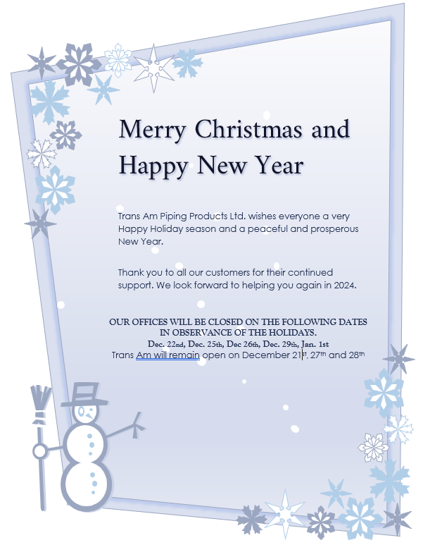 Home - Welcome to TransAm Piping Products